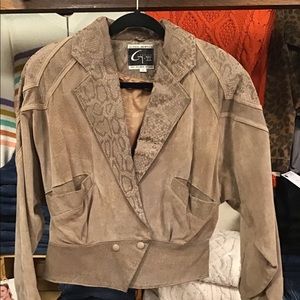 Vintage | Jackets & Coats | Vintage Cropped Leather Jacket | Poshmark